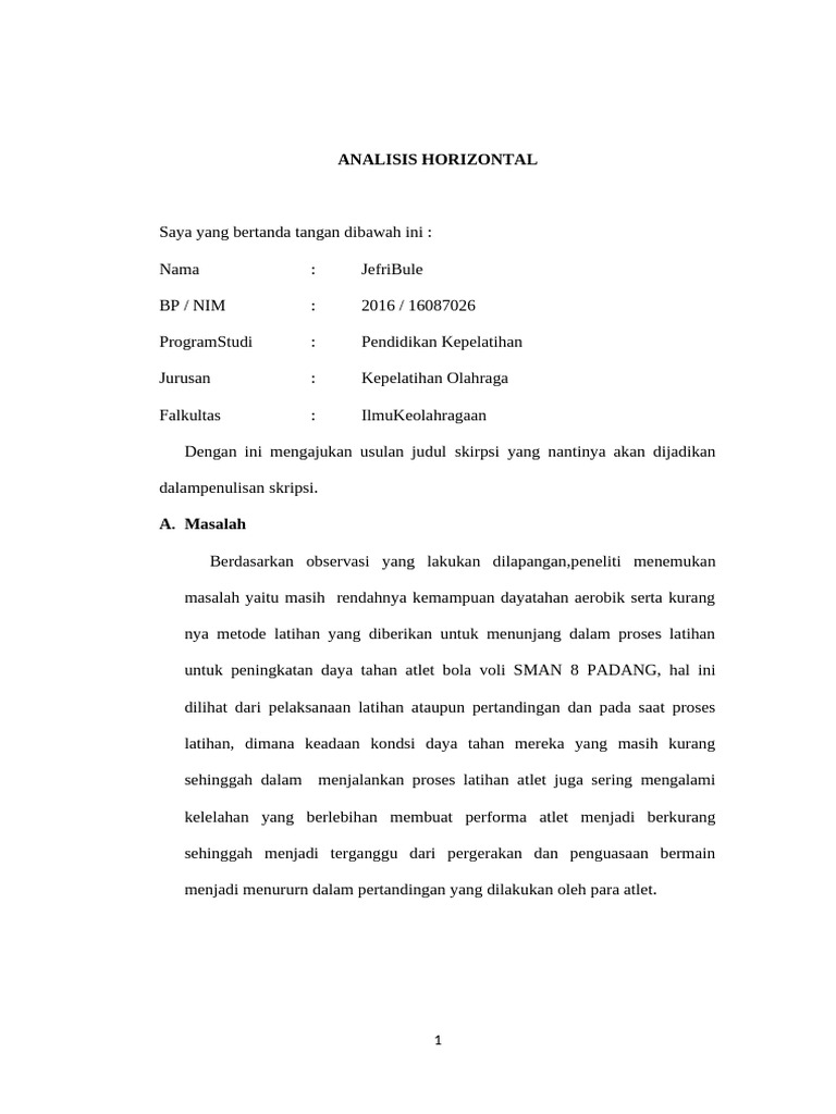 Analisis VO2mak | PDF | Teaching Methods & Materials