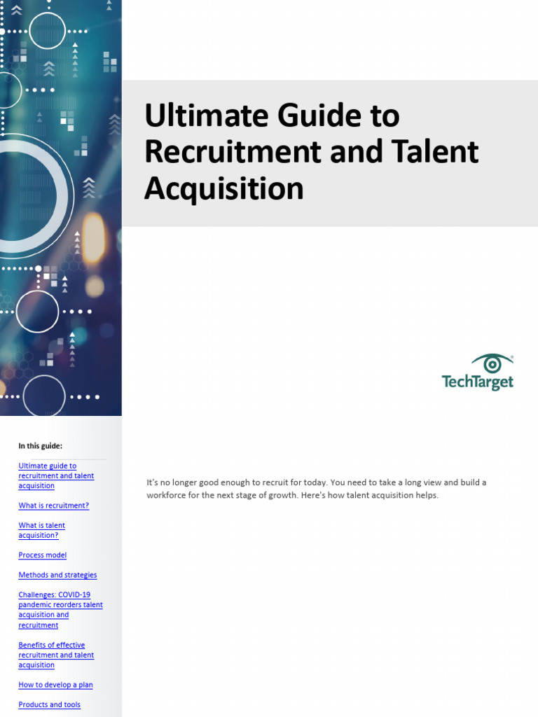 Guide to Recruitment and Talent Acquisition Updated - AI | PDF ...