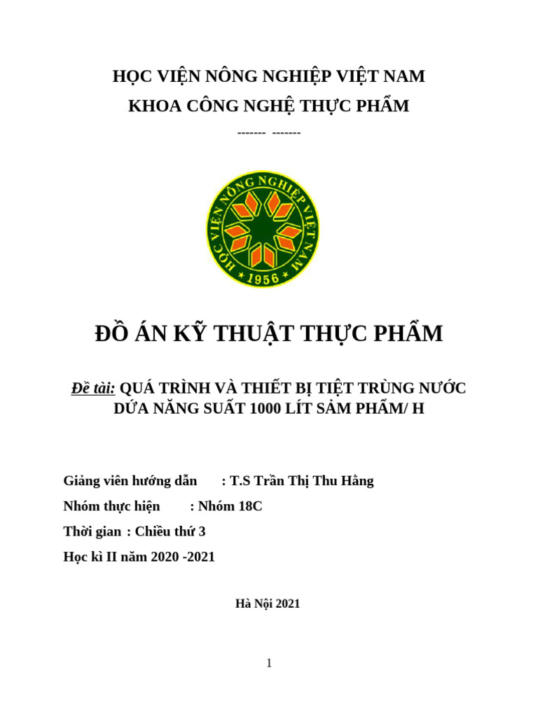 Tailieuxanh Do An KTTP Nhom 18 C K64cntpe 1 1 1 5142 | PDF