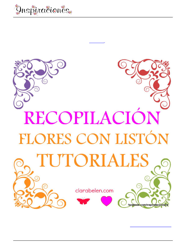 Recopilacion Como Hacer Flores Con Lazo o Liston | PDF