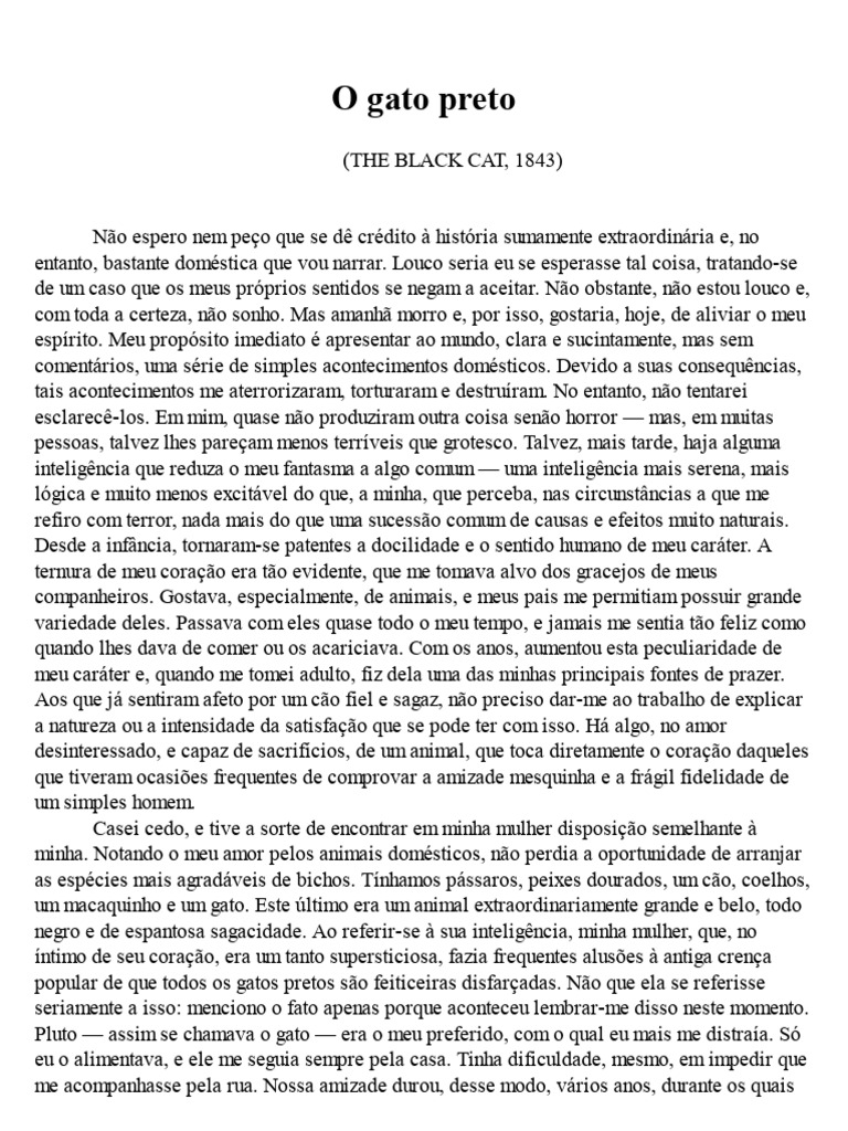 o Gato Preto | PDF