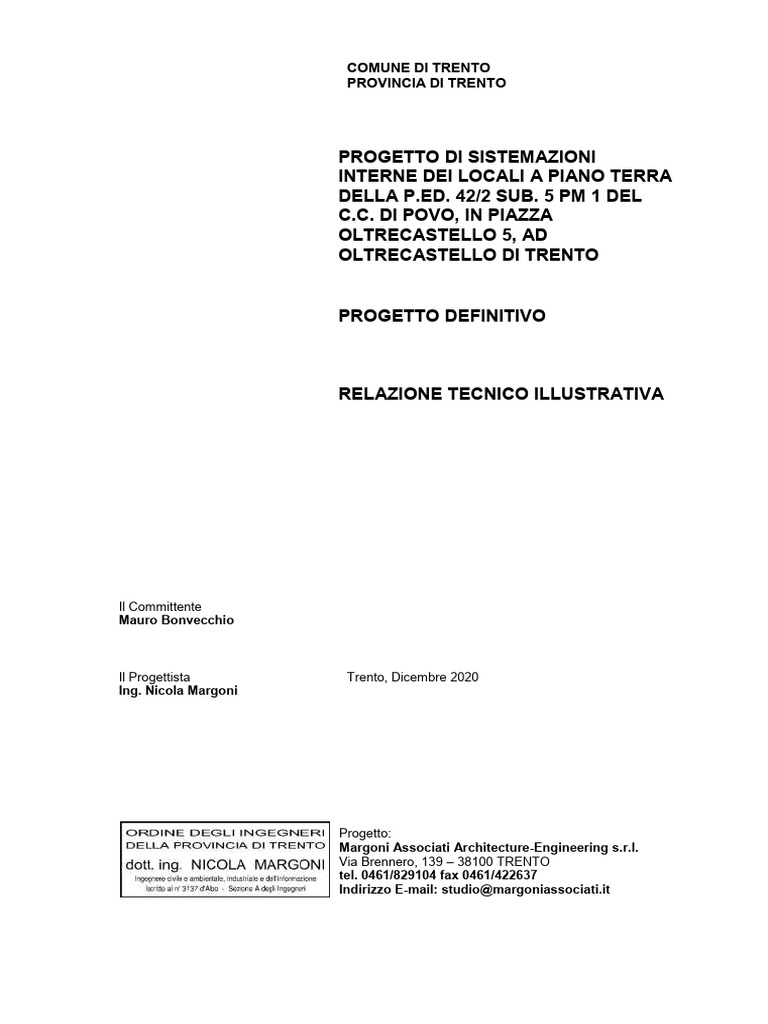 0315 - Relazione Illustrativa | PDF