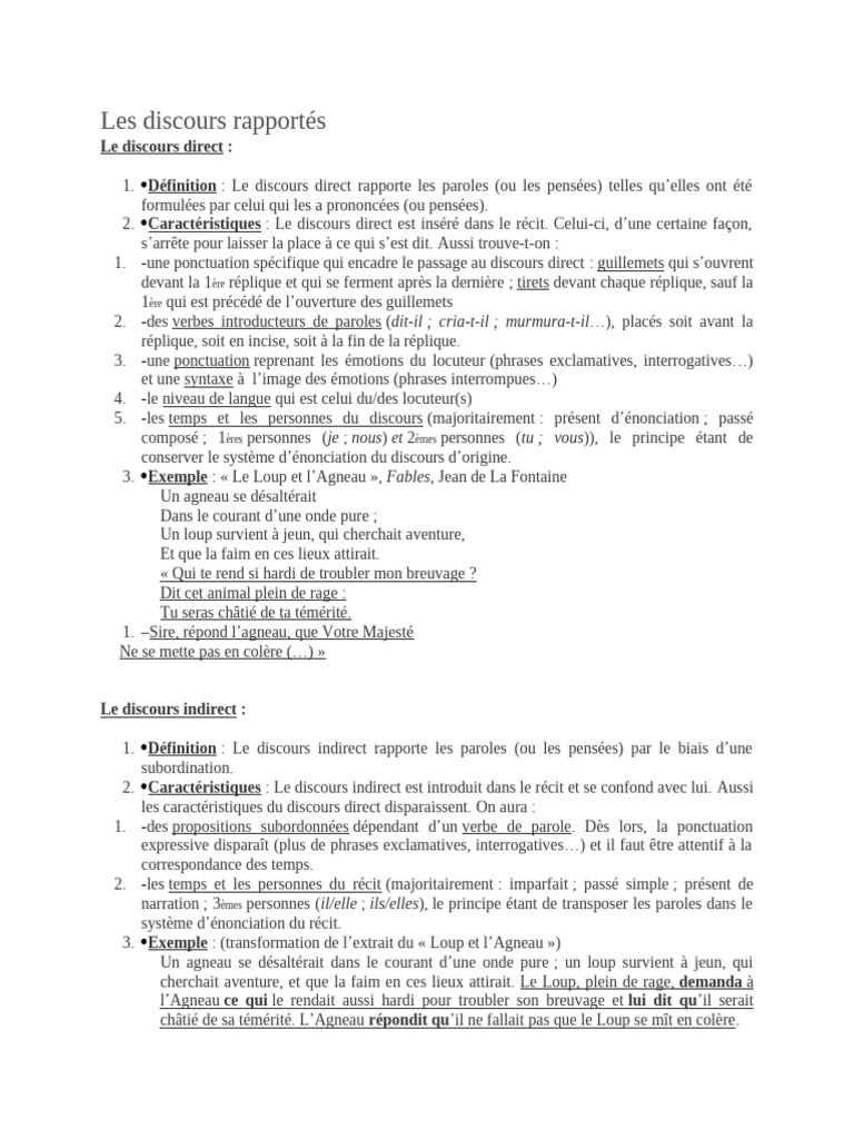 Le Discours Rapporte | PDF
