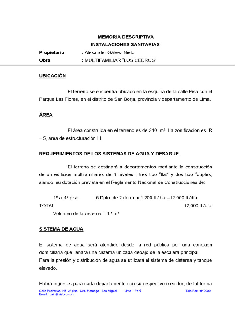 MEMORIA DESCRIPTIVA IISS - Tagged (1) | PDF