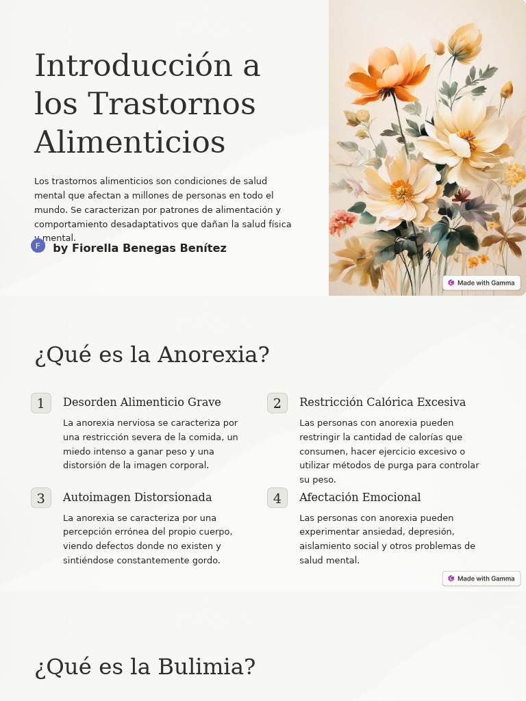 Introduccion A Los Trastornos Alimenticios | PDF