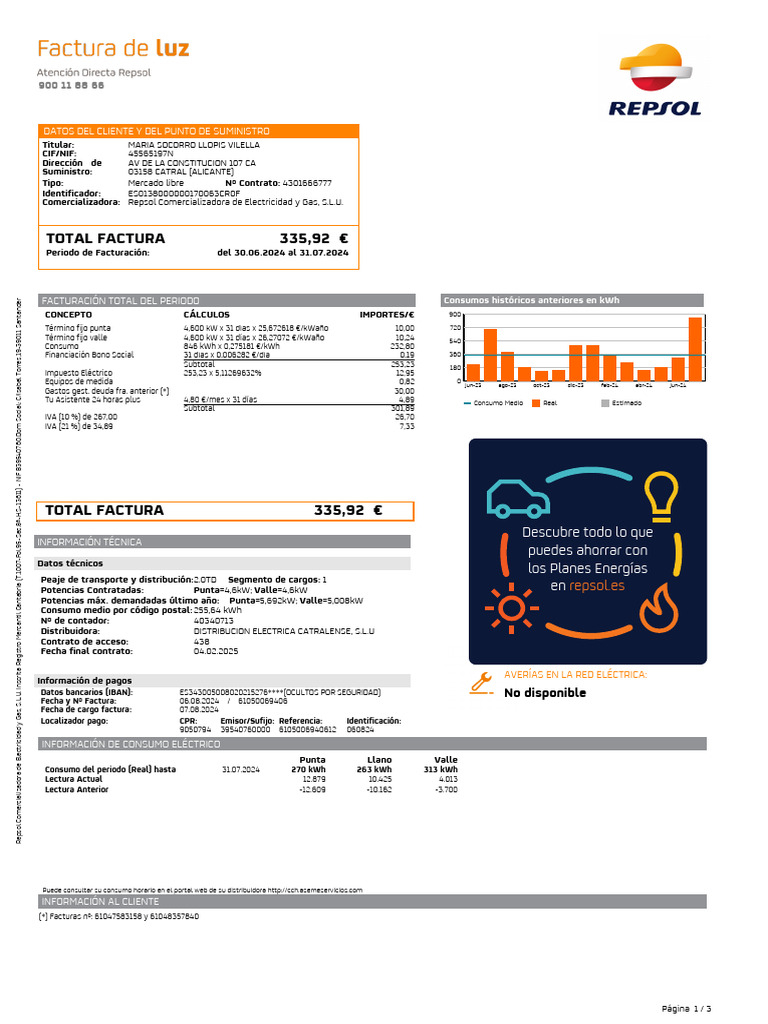 Factura 30 Jun - 31 Jul - 0000061050069406 | PDF