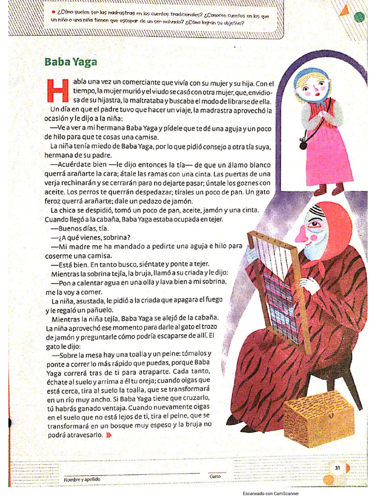 Cuento Tradicional Actividades | PDF