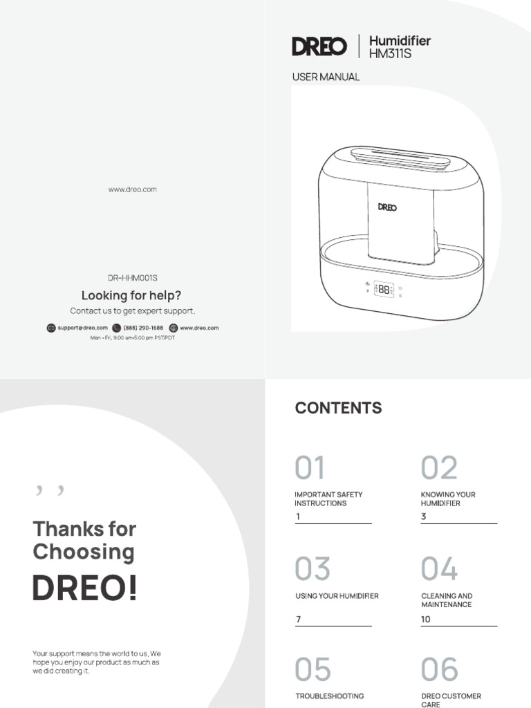 DR-HHM001S User Manual | PDF