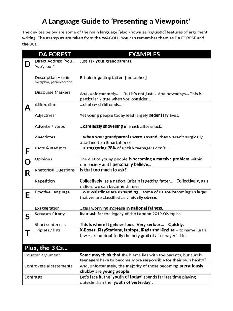 DA FOREST and The 3Cs Guide (1) 2 | PDF
