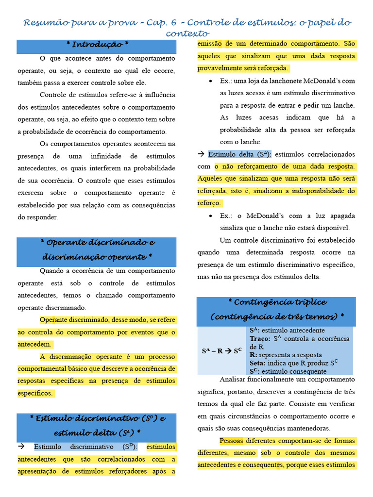 Resumão - Prova 2 - AEC | PDF