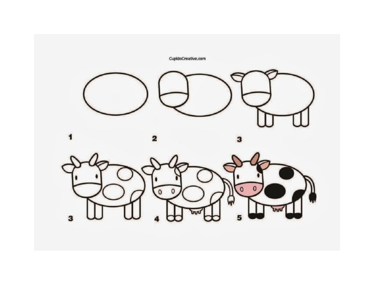 Cara Membuat Gambar Sapi | PDF
