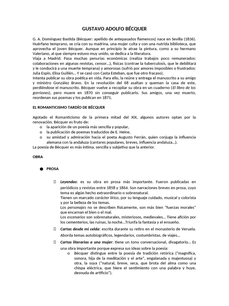 Bécquer | PDF