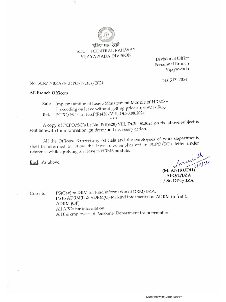 Leave application in HRMS | PDF