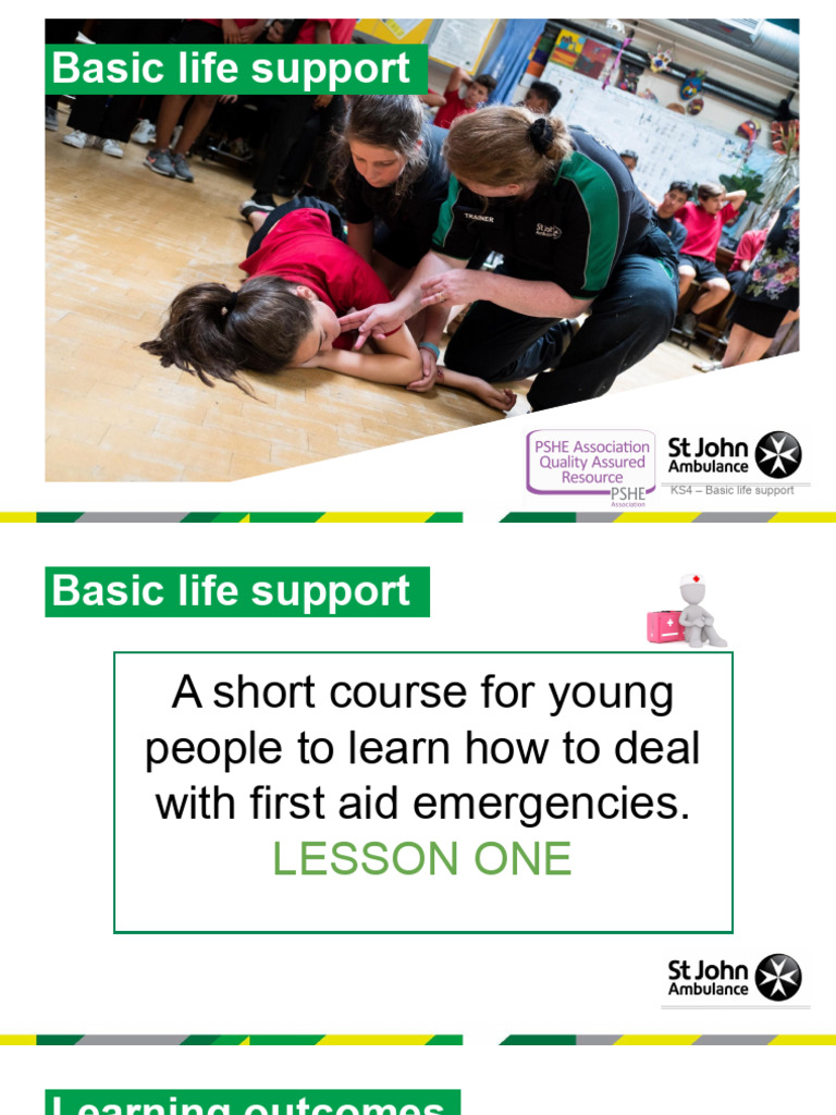 KS4 Basic Life Support Lesson 1 and 2 | PDF