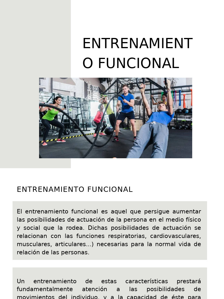 Entrenamiento Funcional | PDF