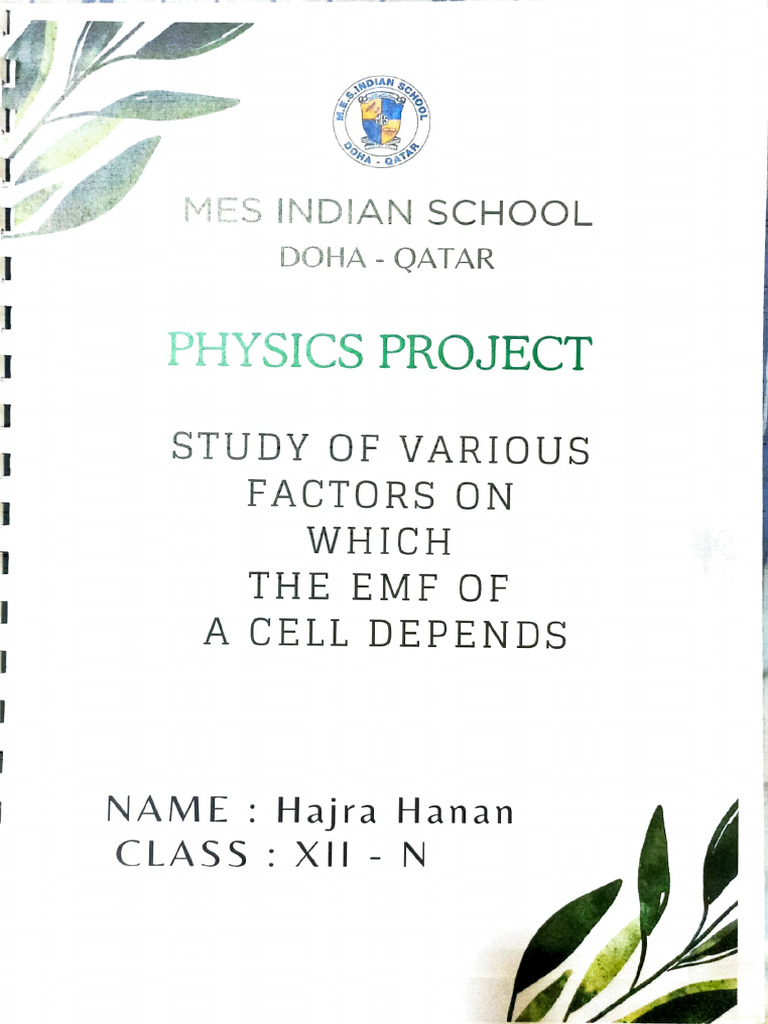 Phy Project | PDF