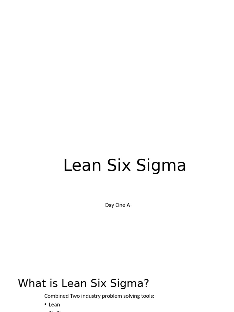 Lean Six Sigma BB | PDF