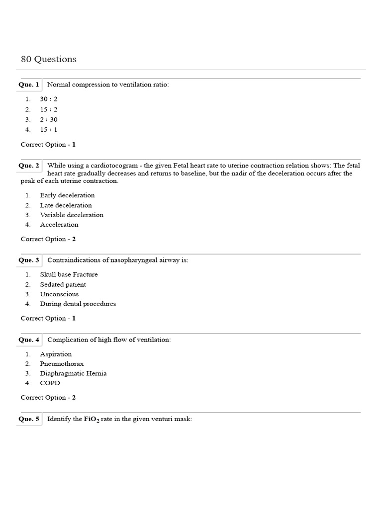 AIIMS NORCET 6 - 2024-Prelims Exam-Paper-1 | PDF