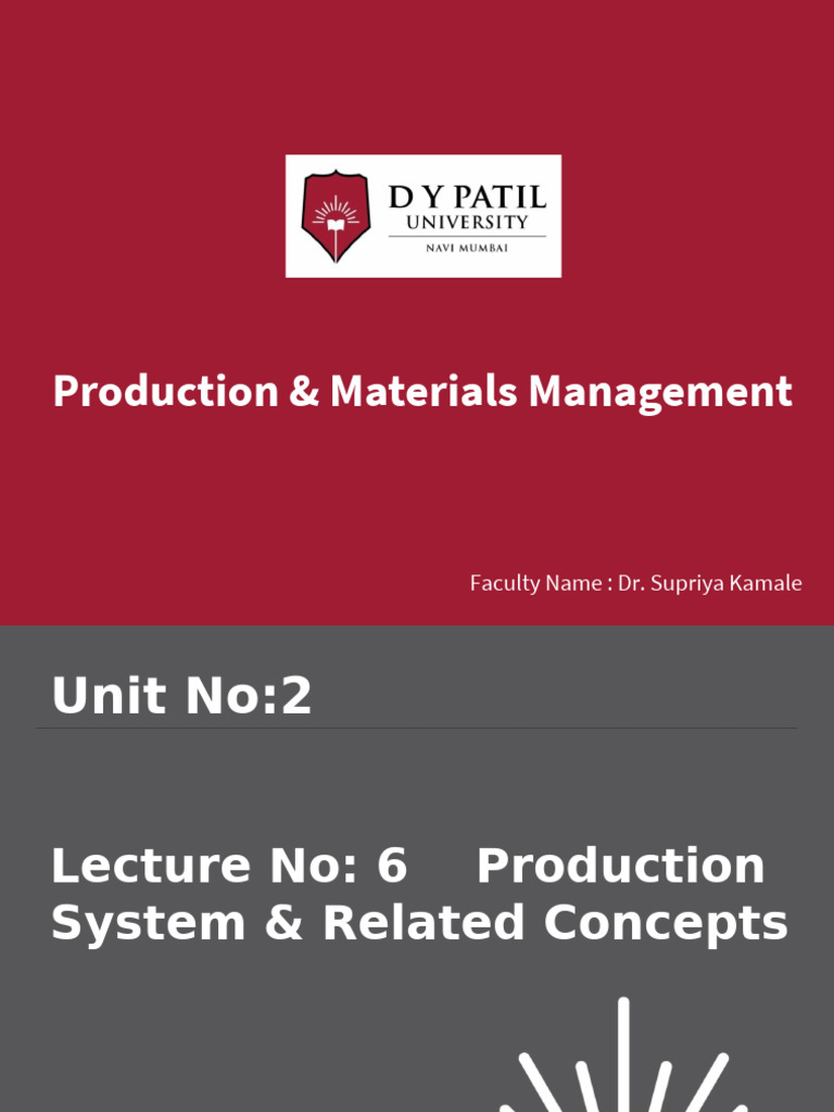 BBA SEM 2 Unit 2 Production Systems | PDF