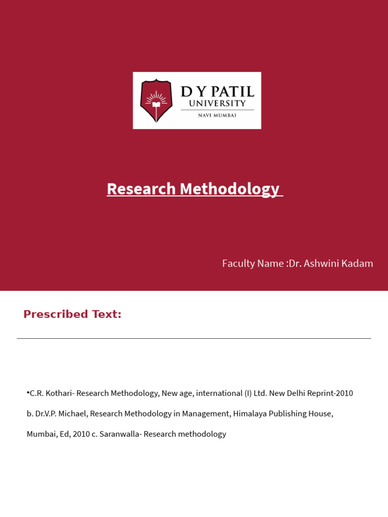 Lecture PPT Unit 2 - Research Design | PDF