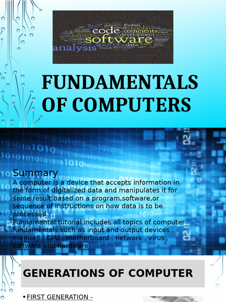 05 Fundamentals of Computers | PDF