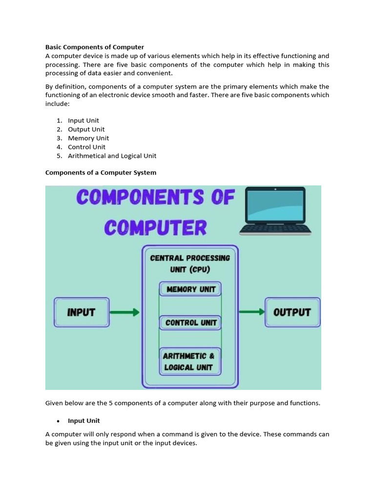 Basics of Computers Material-Part1 | PDF
