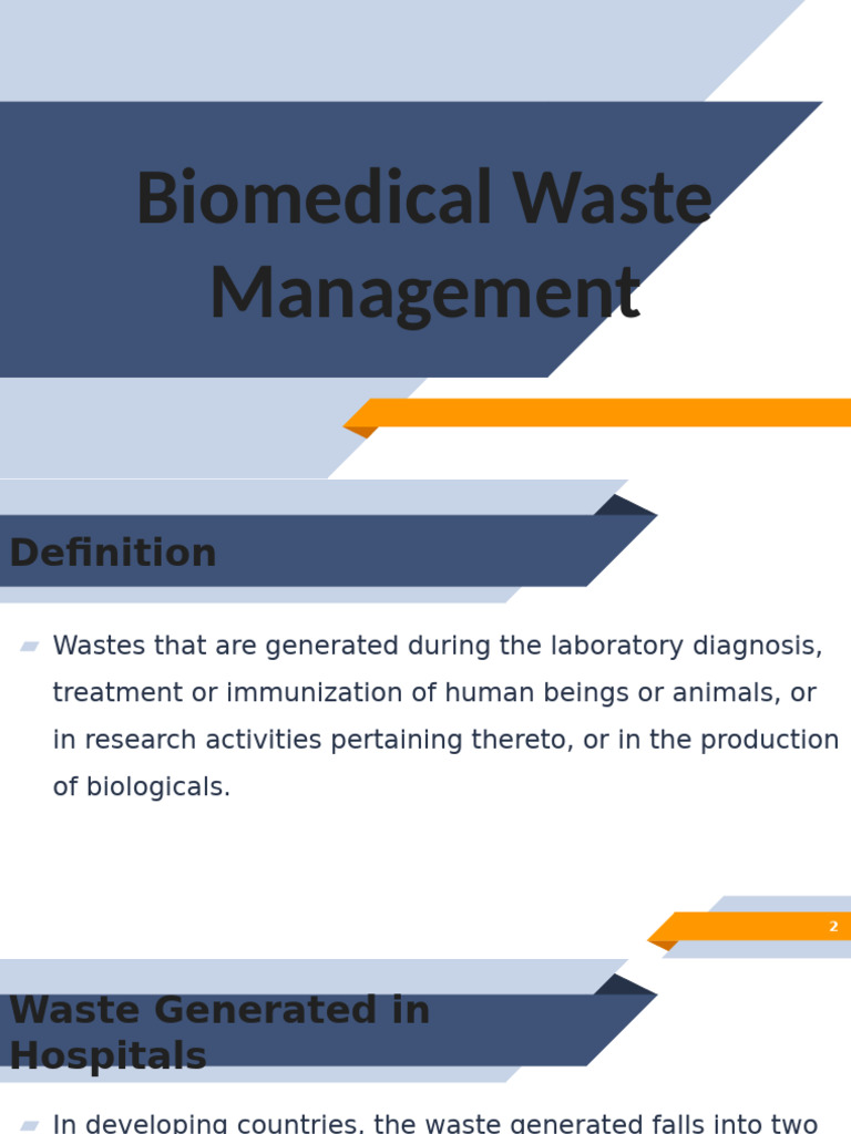 Biomedical Waste Management | PDF