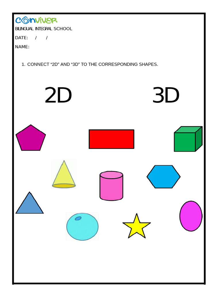 Inf. 1 - 2D and 3D Shapes | PDF