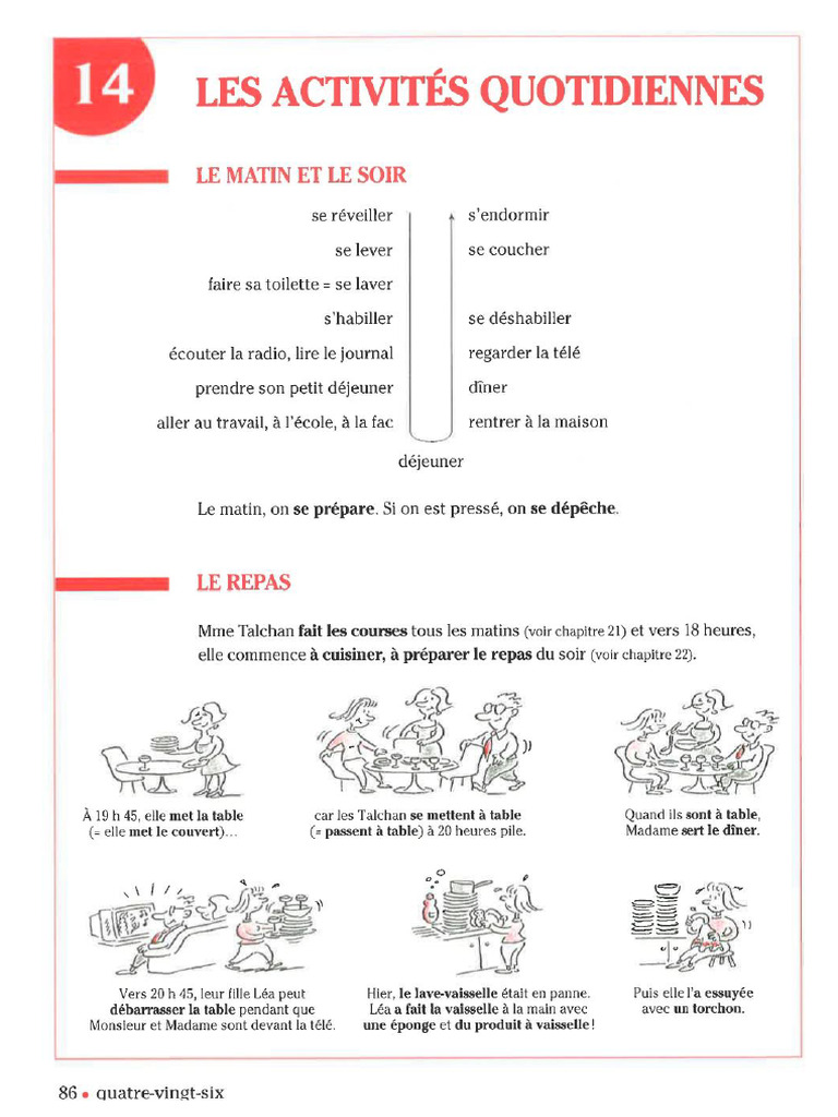 Les Activités Quotidiennes | PDF