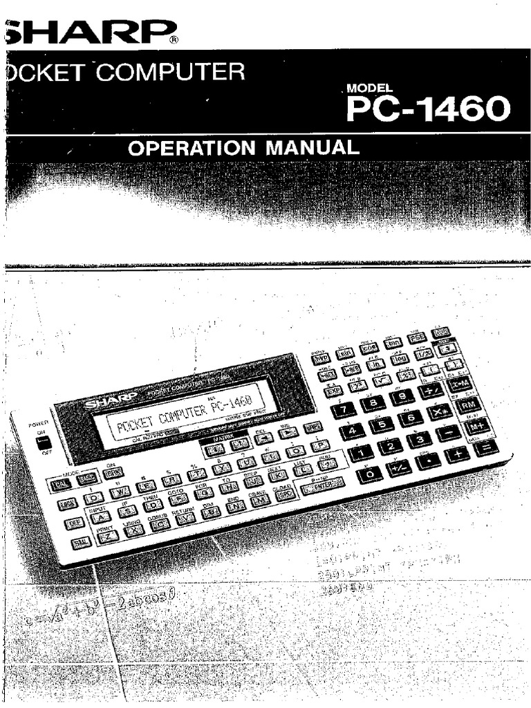 Manual Calculadora PC-1460 | PDF