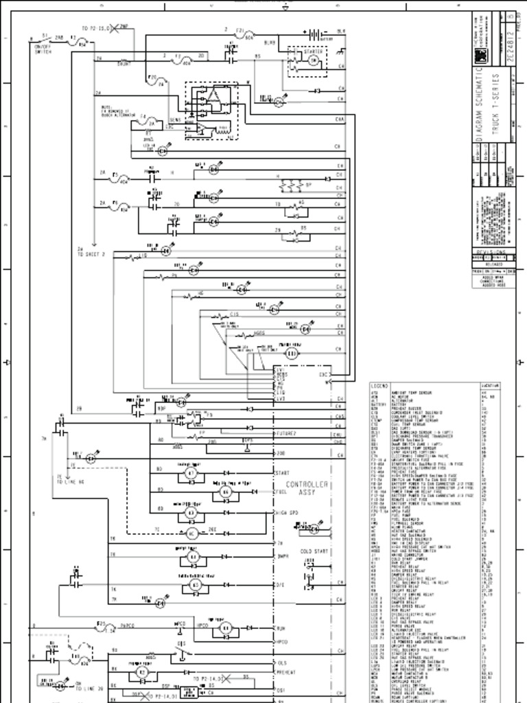 2E24812 Truck T-Series Schematic Diagram (Units With Tier 4 Engines) | PDF