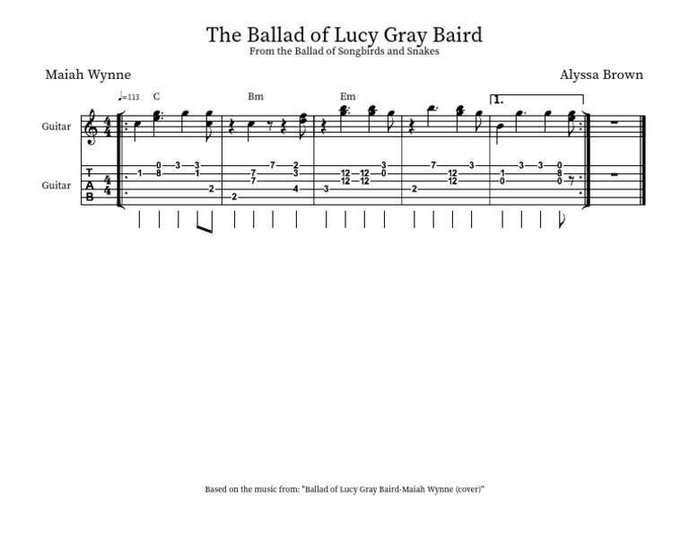 The Ballad of Lucy Gray Baird | PDF