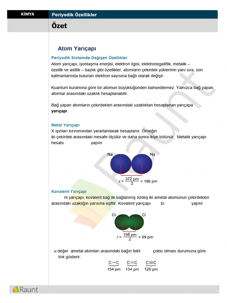Periyodik_Ozellikler_Ozet | PDF