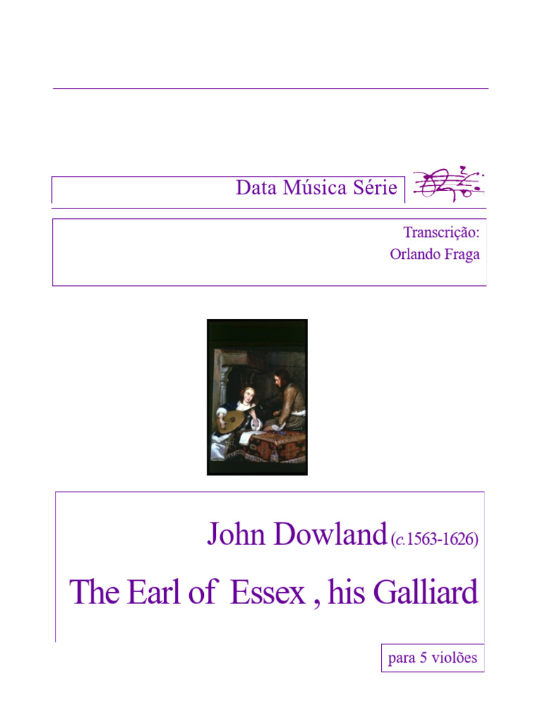 John Dowland's Galliard for 5 Guitars | PDF | Necked Lutes