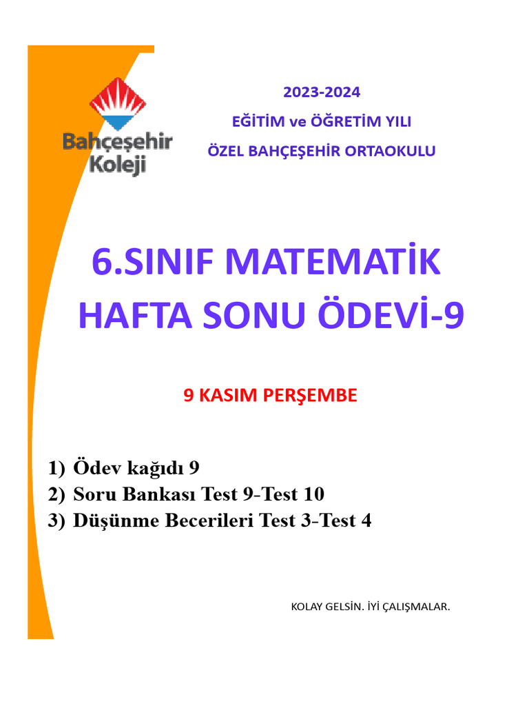 H.sonu Odev 9 Baslik | PDF