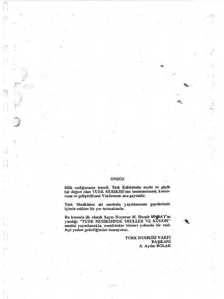 Türk Musikisinde Usuller Ve Kudüm Hurşit Ungay | PDF