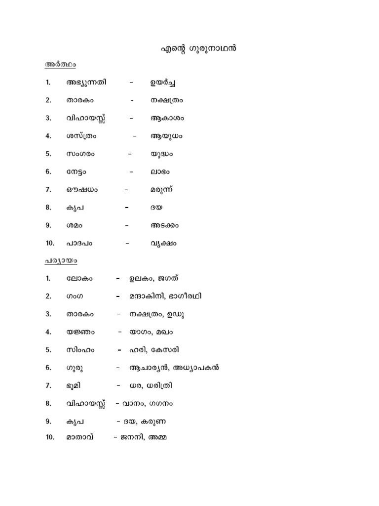 Ente Gurunathan Notes - 2022 | PDF