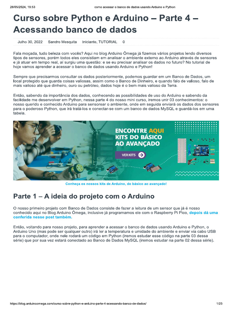 Tutorial Arduino Python | PDF