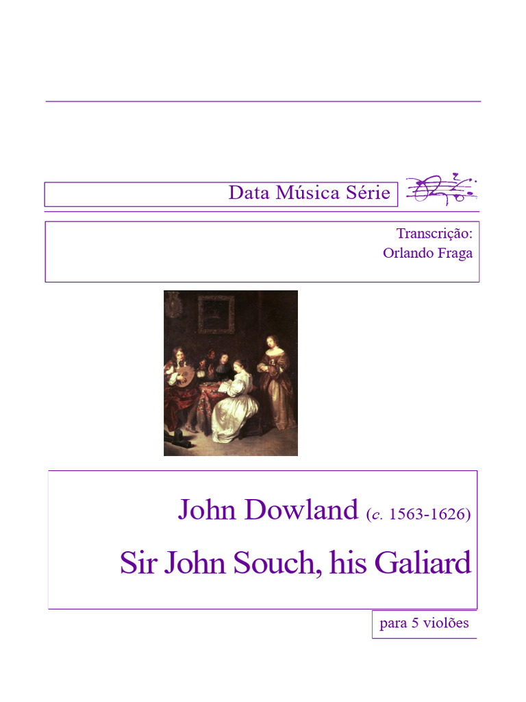 John Dowland's Galiard for 5 Guitars | PDF