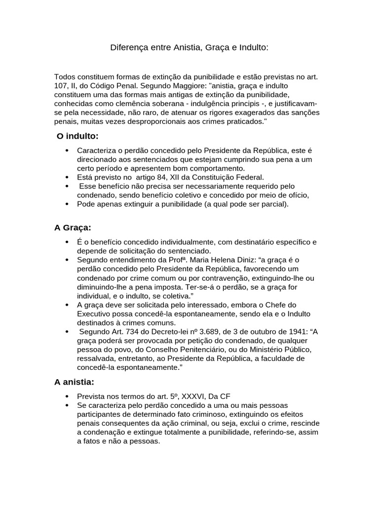 Diferença Entre Anista | PDF