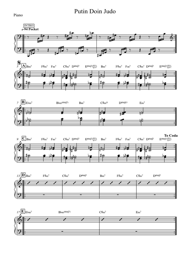 Groovy Tune - Piano | PDF