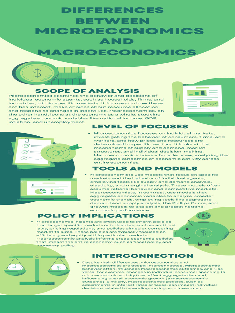 Differences Between Micro and Macro Economics | PDF