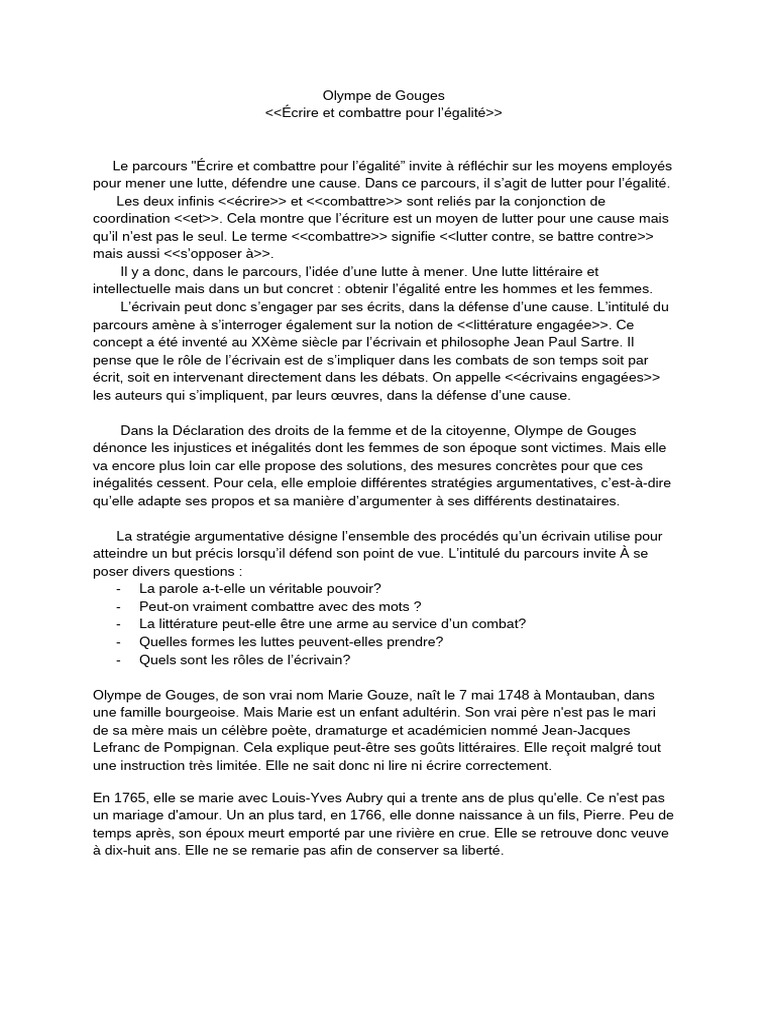 Olympe de Gouges | PDF