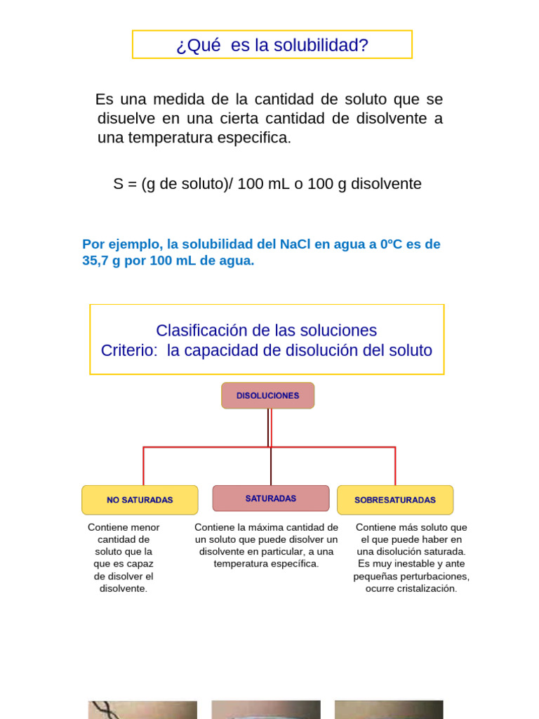 Clase N°25 Disoluciones Parte 2 Solubilidad y Unidades de Concentración | PDF