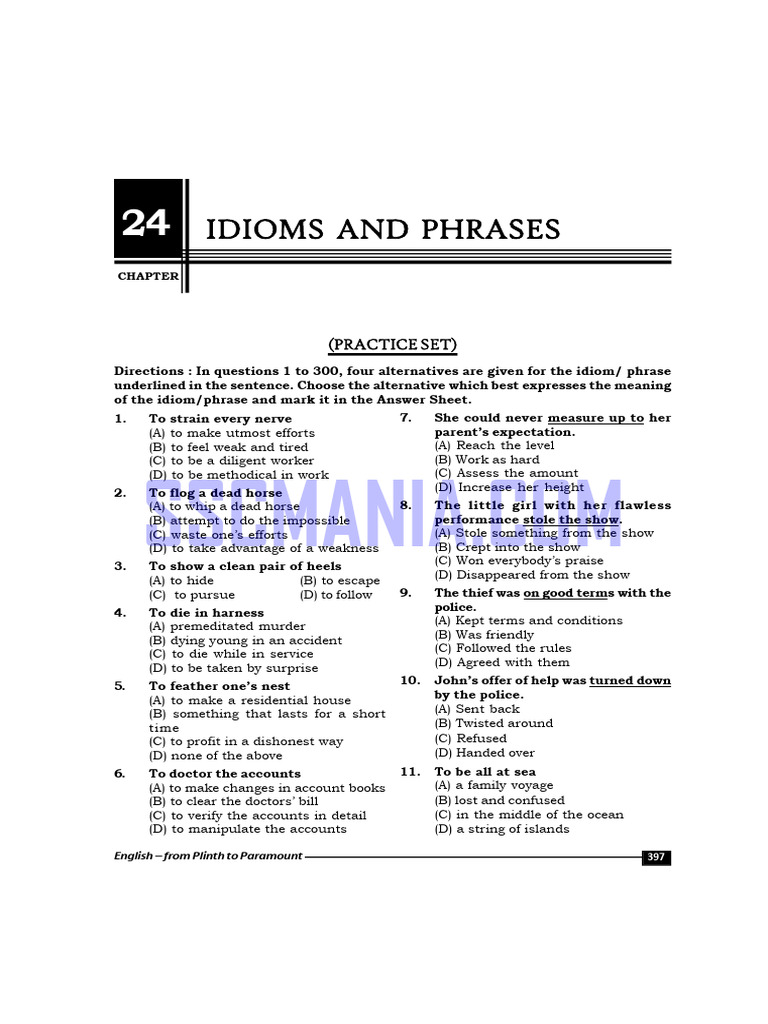 24 Idiom | PDF