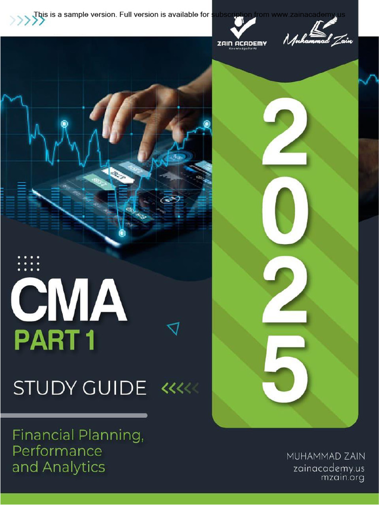 Sample of CMA Part 1 Study Guide 2025 | PDF