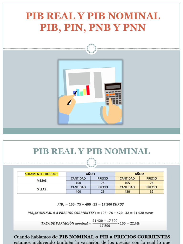 PIB REAL Y PIB NOMINAL | PDF