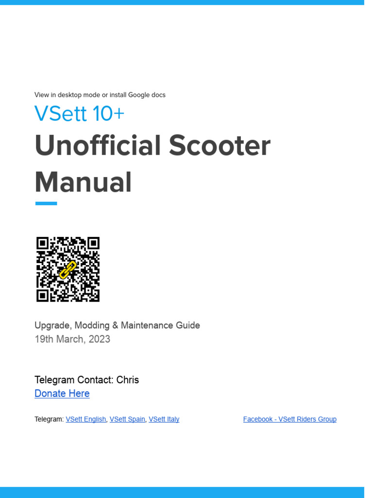 VSett 10+ Unofficial Manual | PDF