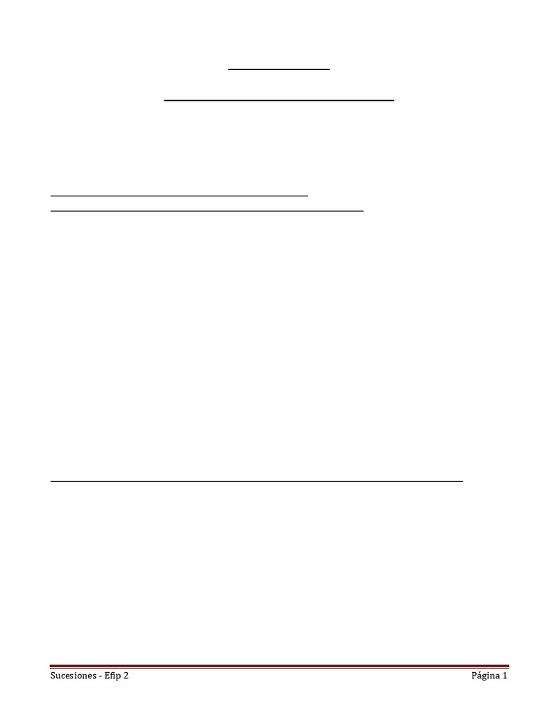 Sucesiones Efip 2 | PDF