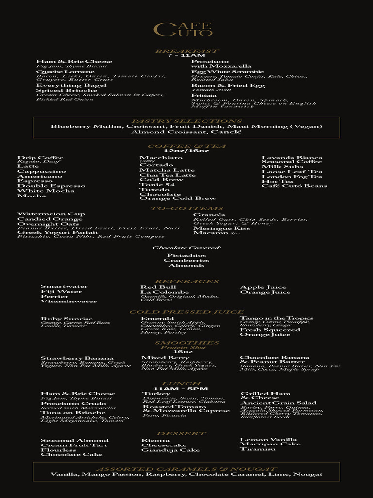 Cafe-Cuto - Menu - 060242024 (1) 1 | PDF
